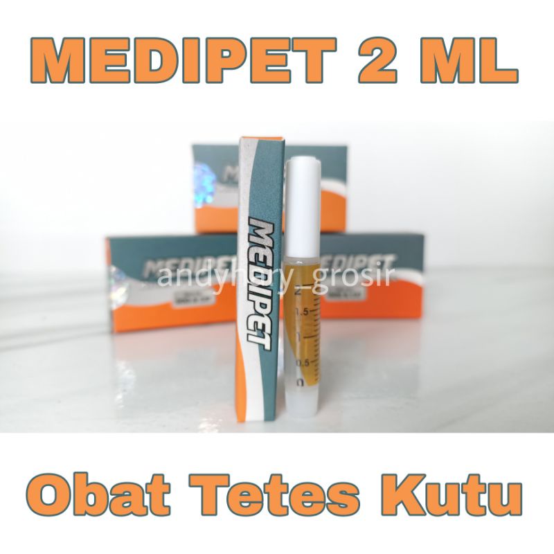 Jual MEDIPET Kills Flea & Tick 2ml Obat Tetes Kutu Kucing dan Anjing ...