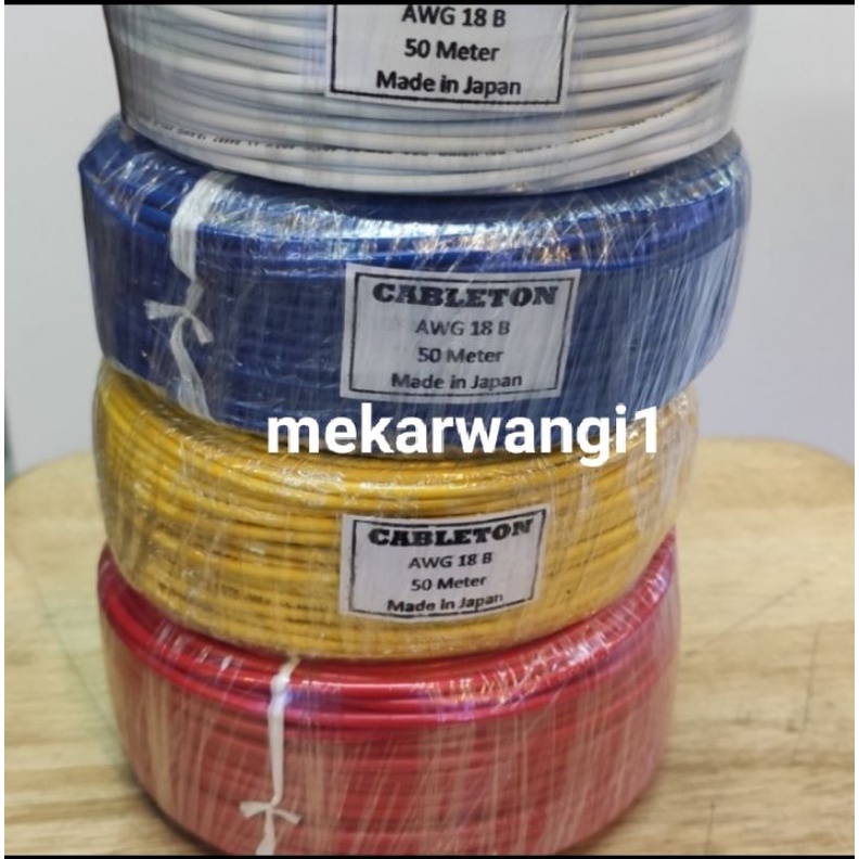 Jual Kabel awg 18 1 ROL panjang 50 meter | Shopee Indonesia