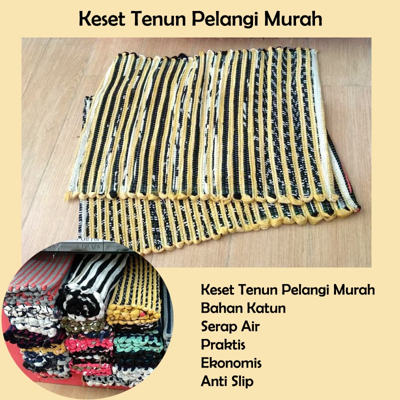 Jual KESET KAKI RAJUT TENUN - KESET MURAH TENUN PELANGI | Shopee Indonesia