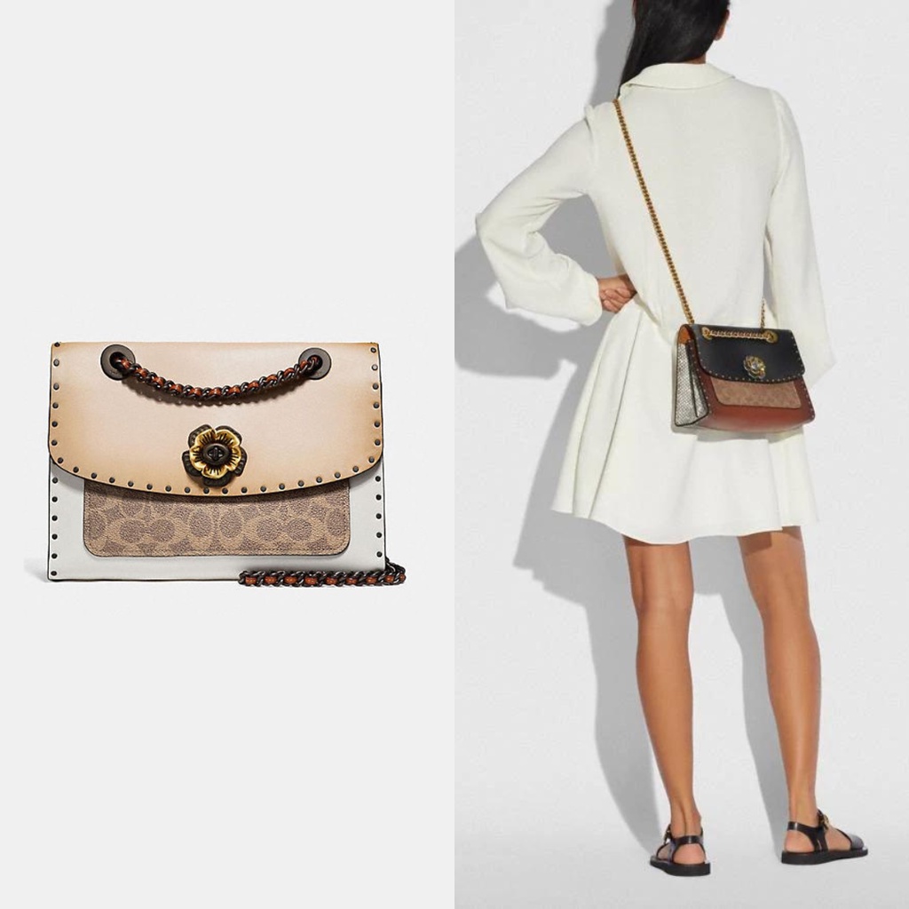 Jual Coach F29416 Parker with Rivets and Snakeskin Detail - Beechwood Multi | Shopee Indonesia