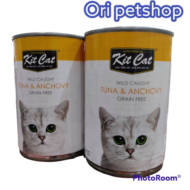 Jual makanan basah kucing kaleng kit cat - RASA TUNA ANCOVY | Shopee ...
