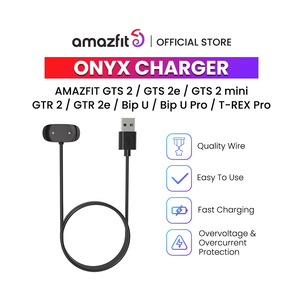 Jual AMAZFIT ZEPP E ONYX Charger Smarwatch | for Amazfit Watch GTS 2 ...