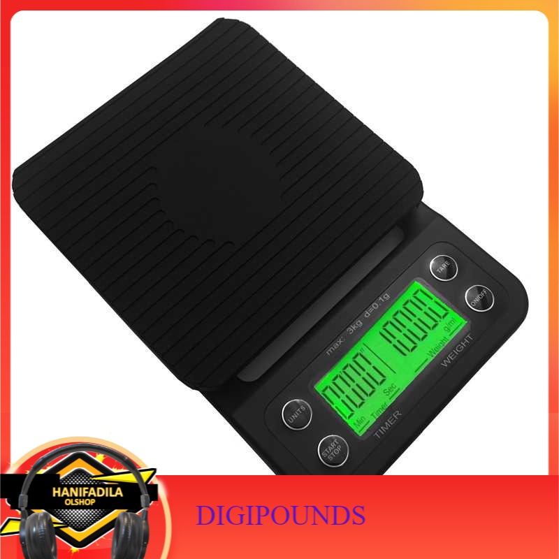 Jual Taffware Digipounds Timbangan Dapur 3kg 0.1g dengan Timer ...