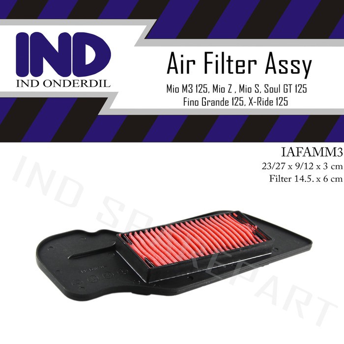 Jual IND Onderdil Filter-Saringan-Busa Udara-Hawa-Air Mio M3-Z-S/Soul ...