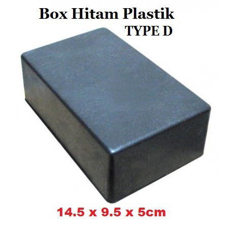 Jual Box Hitam Plastik Type D 14.5 x 9.5 x 5Cm Box Casing Driver Bok ...