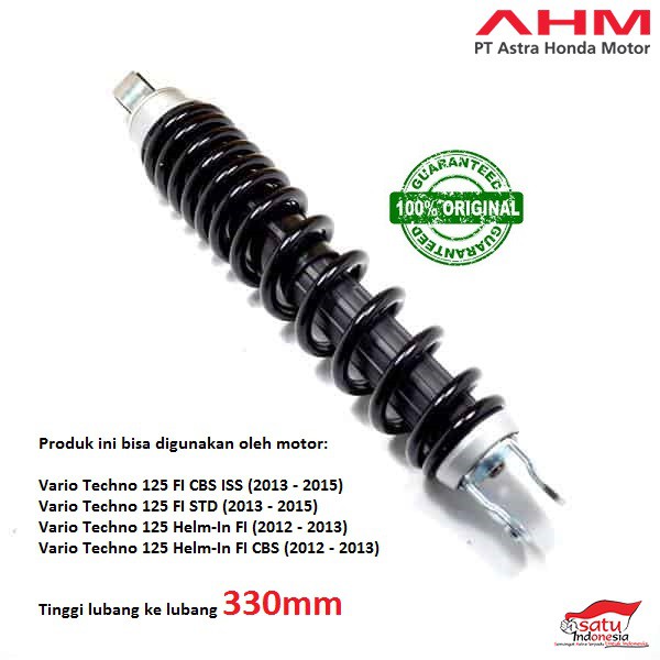 Jual SHOCKBREAKER SHOCK BELAKANG HONDA VARIO 125 LAMPU BOHLAM ASLI ORI AHM 52400-KZR-600 ...