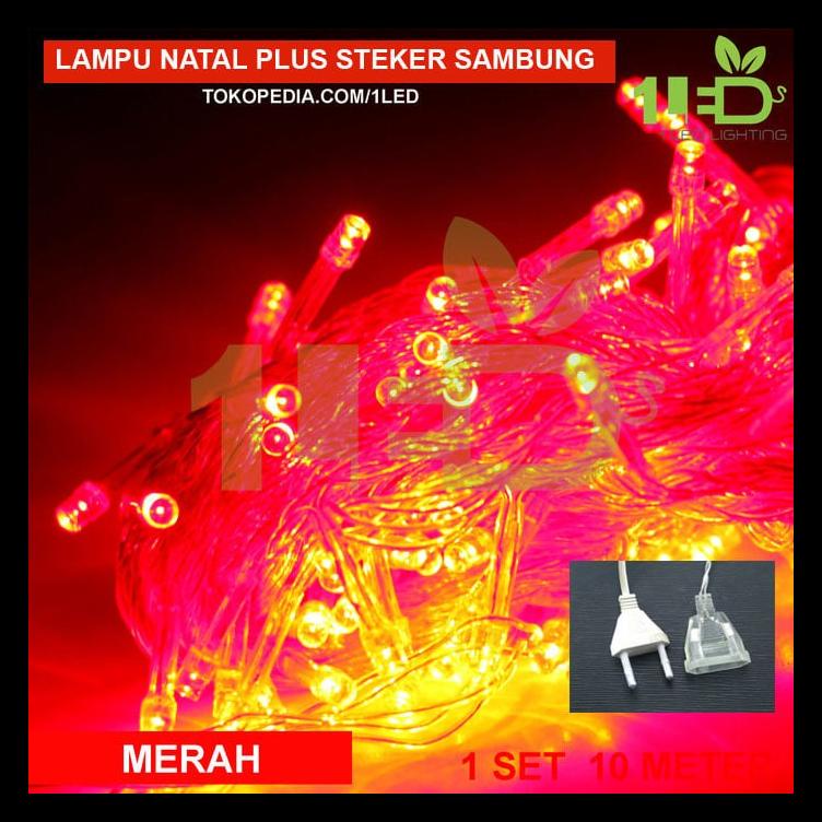Jual LAMPU NATAL LED MERAH TWINKLE LIGHT HIAS POHON CHRISTMAS | Shopee ...