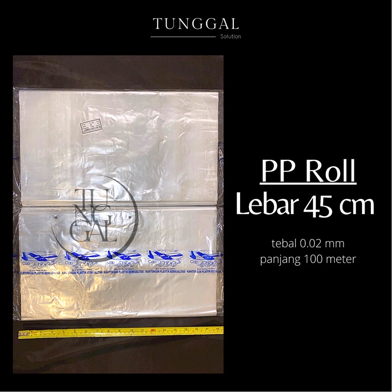 Jual Plastik PP Roll Cap Jet - panjang 100 meter, tebal 0.02 mm ...