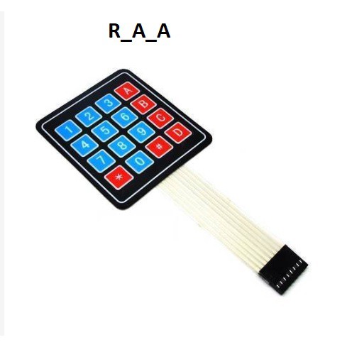 Jual Keypad matrix Tombol Arduino Raspberry Pi Membran SWITCH 4x4 16 ...