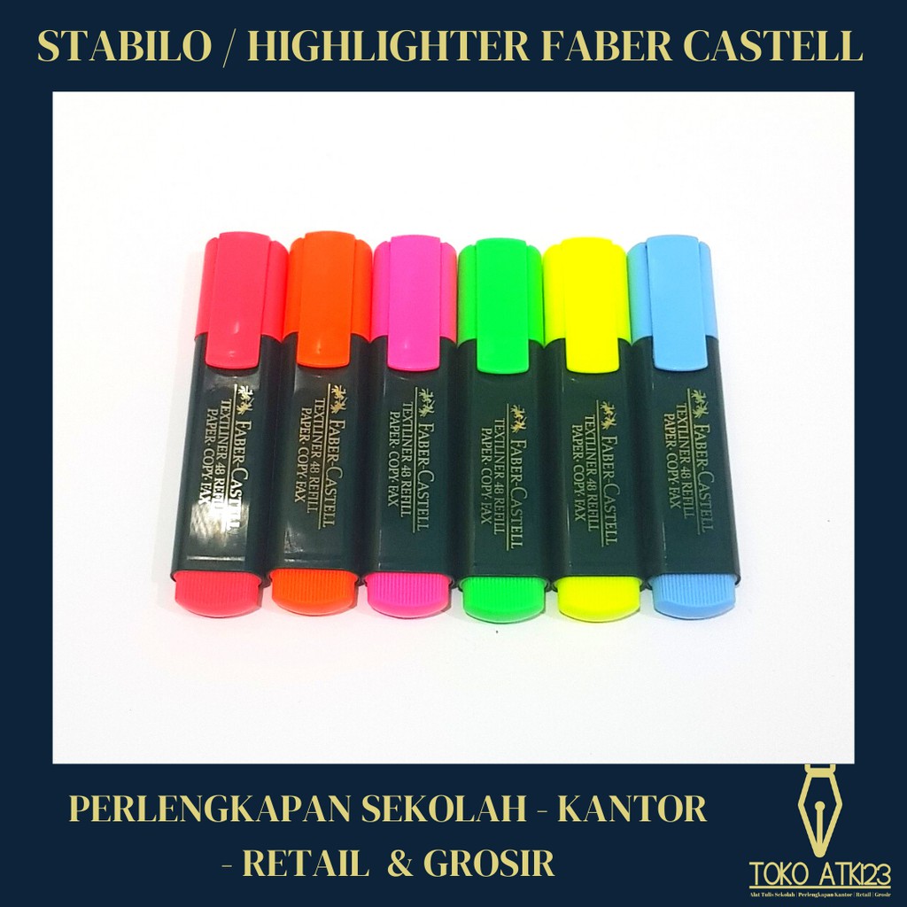 Jual Highlighter / Stabilo Original Merk Faber Castell | Shopee Indonesia