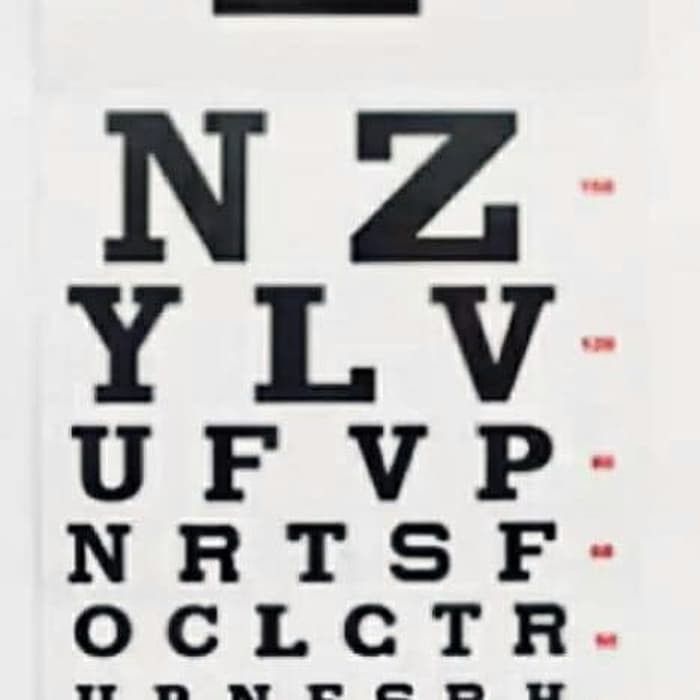 Jual Snellen Chart Tes Mata Pemeriksaan Visus | Shopee Indonesia
