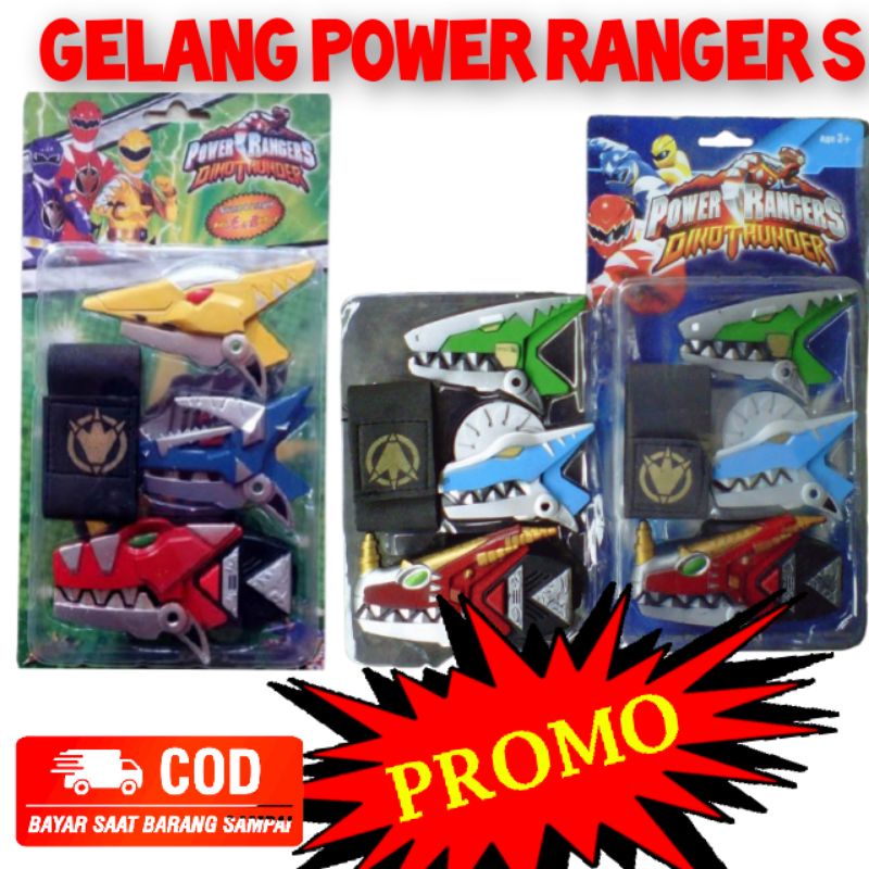 Jual Mainan Gelang Perubahan Power Rangers Dino Thunder - Jam Ranger ...