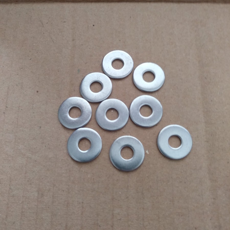Jual 10 PCS RING PLAT PUTIH M5 (RING PLAT 8) TEBAL 1MM | Shopee Indonesia