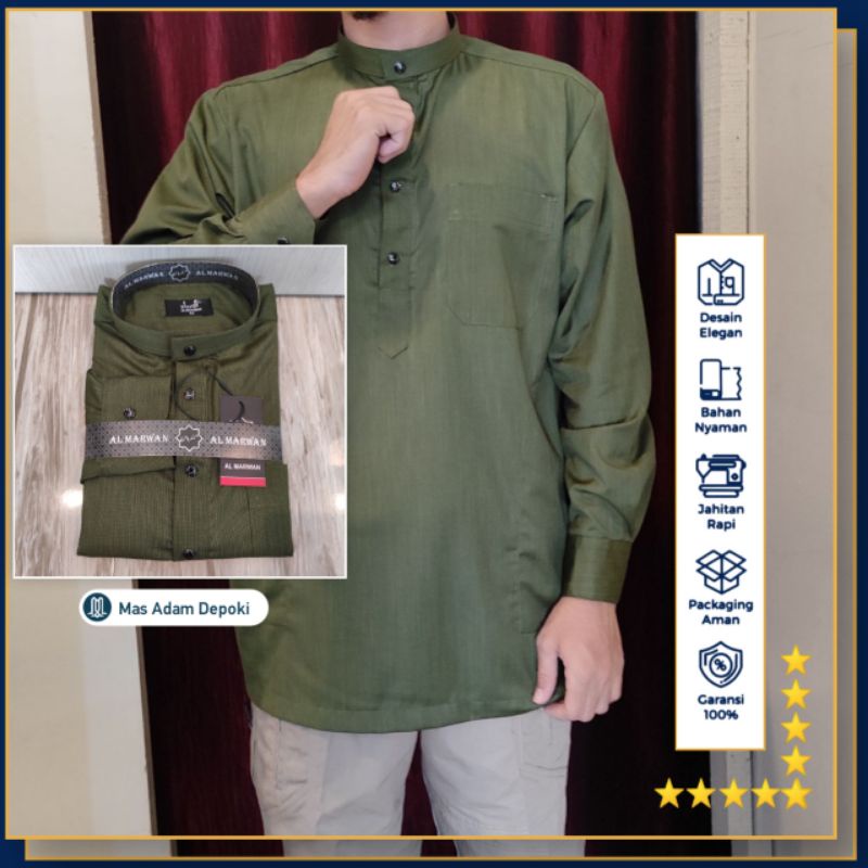 Jual KEMKO MANSET | BAJU KEMAJA KOKO MANSET LENGAN PANJANG PREMIUM ...