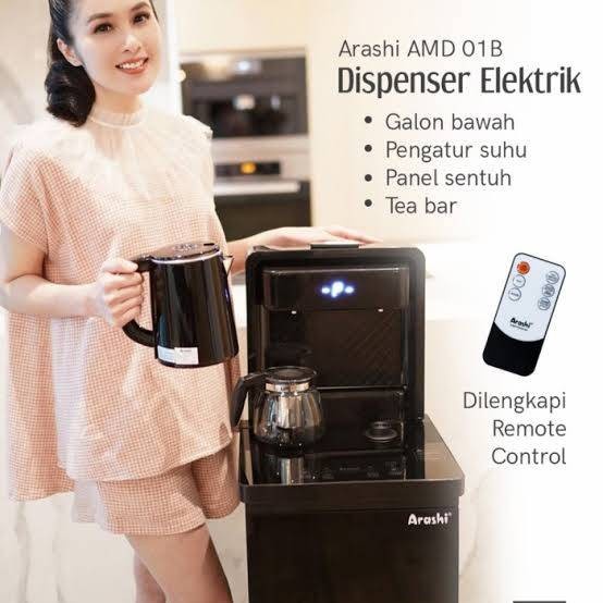Jual ARASHI Dispenser dan Pemanas Air Listrik Multifungsi Galon Bawah - SNI AMD01B AMD 01B AMD ...