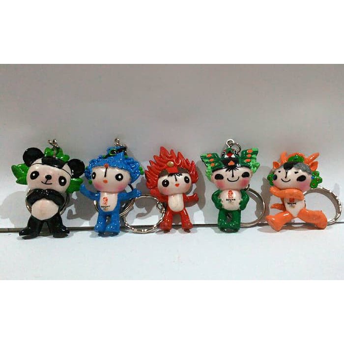 Jual Fuwa Mascot Olimpiade Beijing key chain set 5AA | Shopee Indonesia