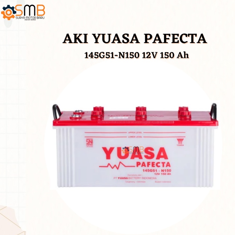 Jual AKI BASAH YUASA PAFECTA 145G51/ N150 12V 150AH | Shopee Indonesia