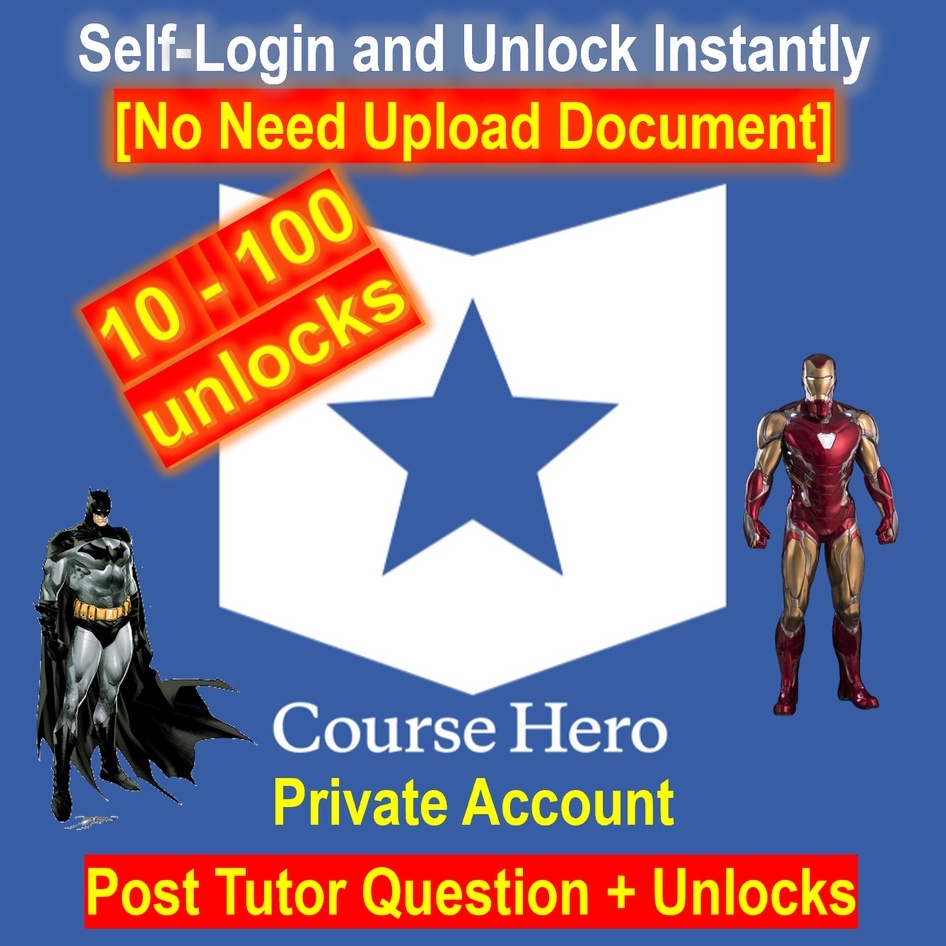 Jual Course Hero CourseHero Private Account Unlock Document & Question ...