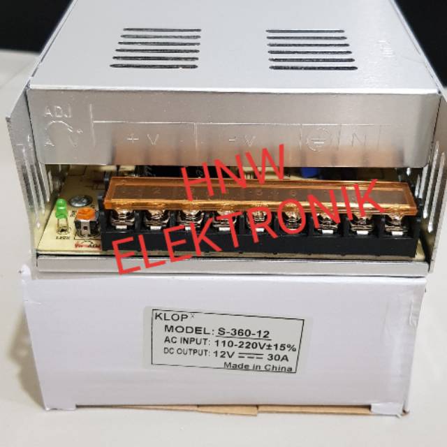Jual Power supply adaptor switching trafo led jaring 30 A 30A 12V 30 ampere 12 volt fan kipas ...
