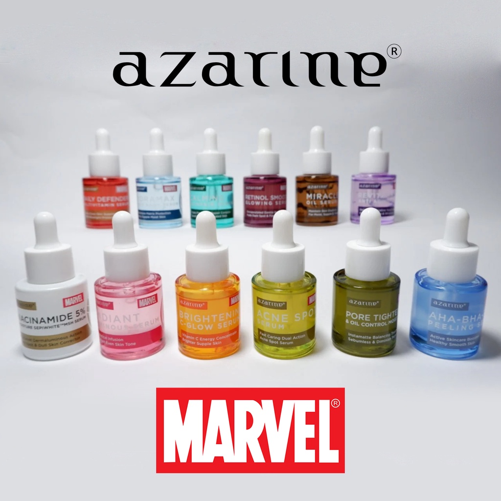 Jual GLAM - AZARINE X MARVEL SERIES - Serum Acne - Serum Anti Aging ...