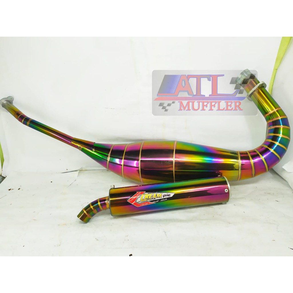 Jual KNALPOT NINJA CREAM-PIE FUL PELANGI MODEL STANDAR DAN COBRA NINJA ...