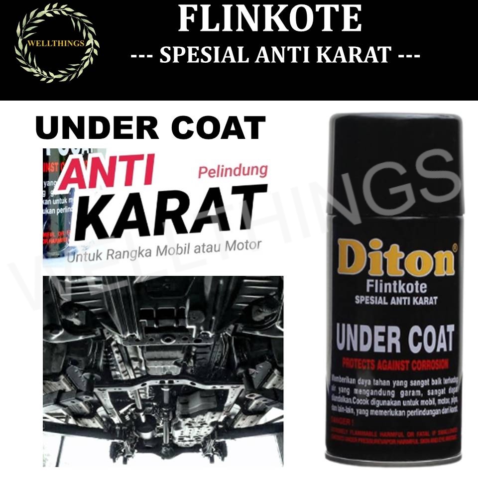 Jual Cat Diton Flinkote Under Coat ANTI KARAT 300ml Flinkot Pelindung ...