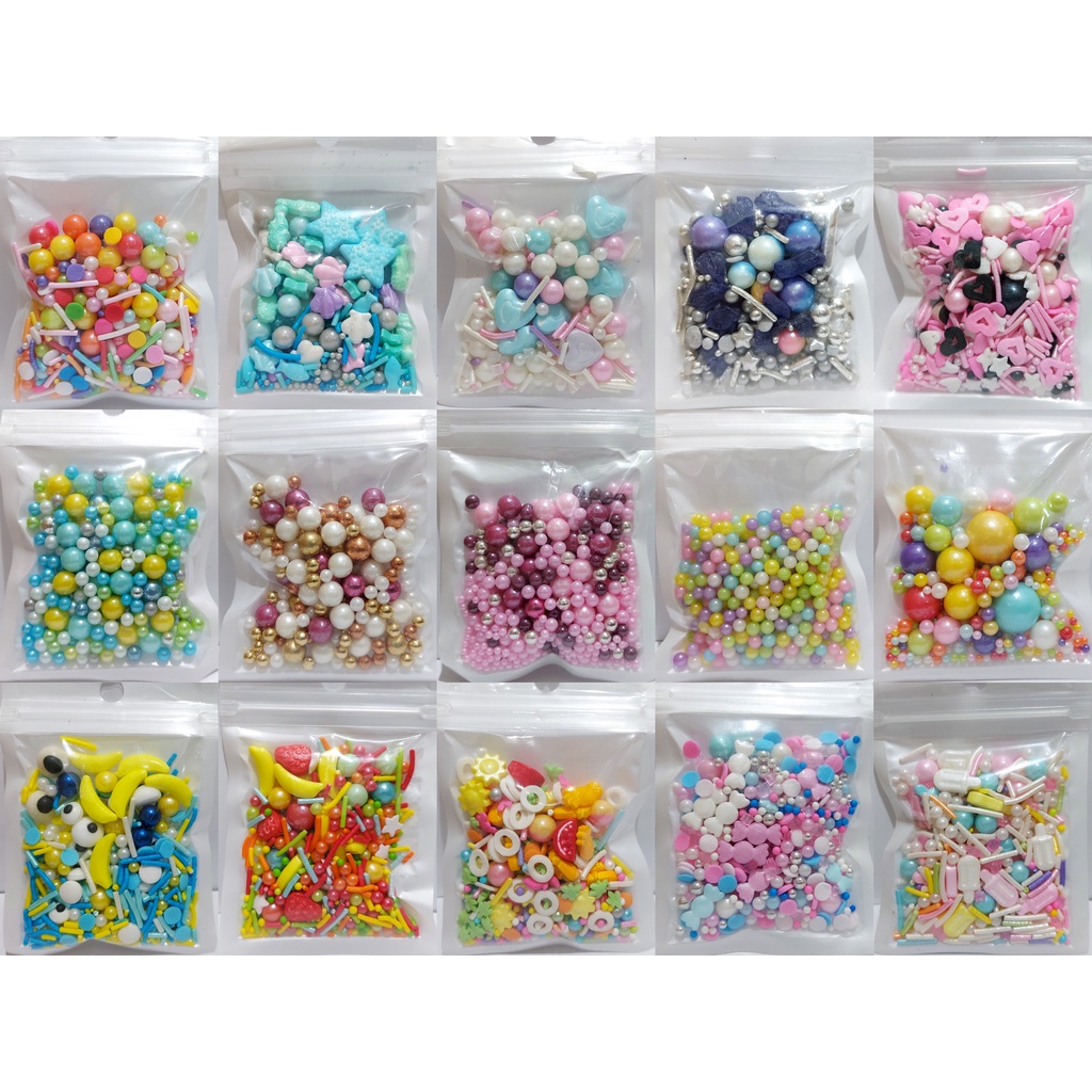 Jual Sprinkle Spikel Trimit Aneka Bentuk & Warna 20gr – Topping Cake ...