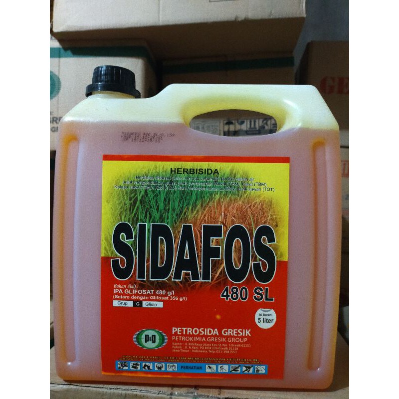 Jual HERBISIDA SIDAFOS 480SL 5 LITER | Shopee Indonesia