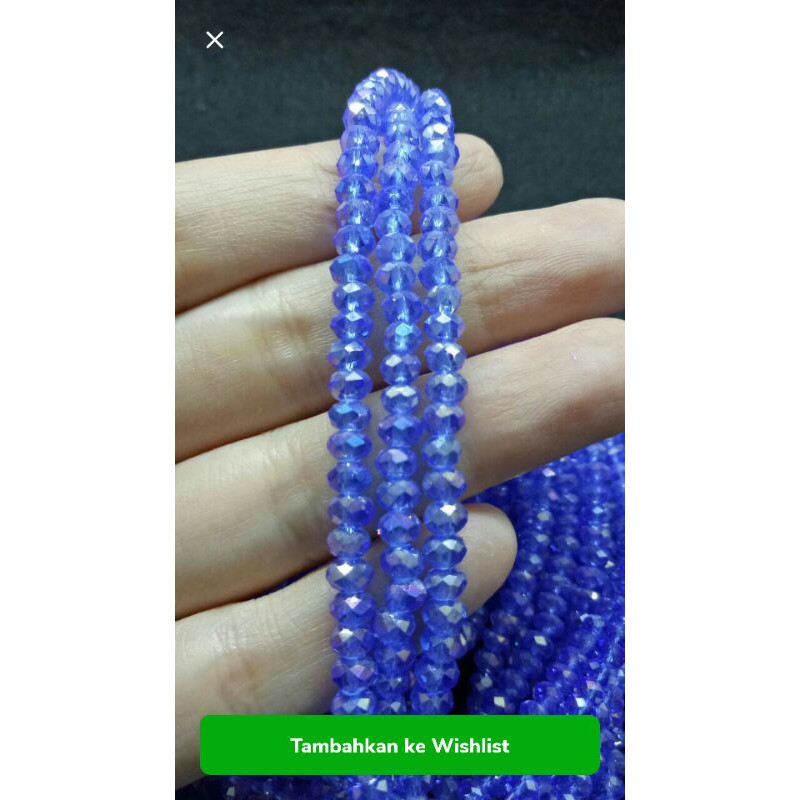 Jual Crystal ceko bakppau ukuran 4mm no 57 ( biru bca pelangi ...
