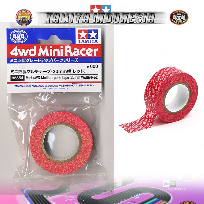 Jual Tamiya 95554 Mini 4WD Multi-Tape (20mm Width/Red) (Mini 4WD ...