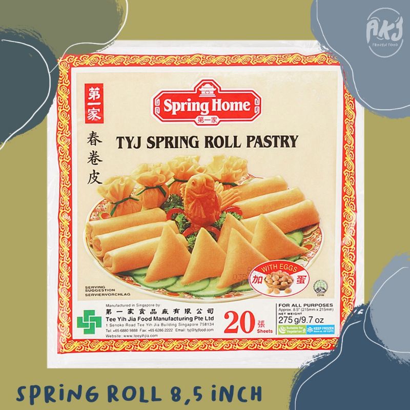 Jual TYJ Spring Roll Besar Isi 20 Kulit Lumpia | Shopee Indonesia