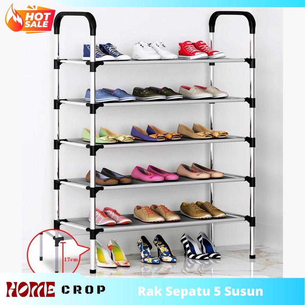 Jual Tempat Sendal Rak Sepatu Portable Minimalis Aesthetic Lipat Bahan ...