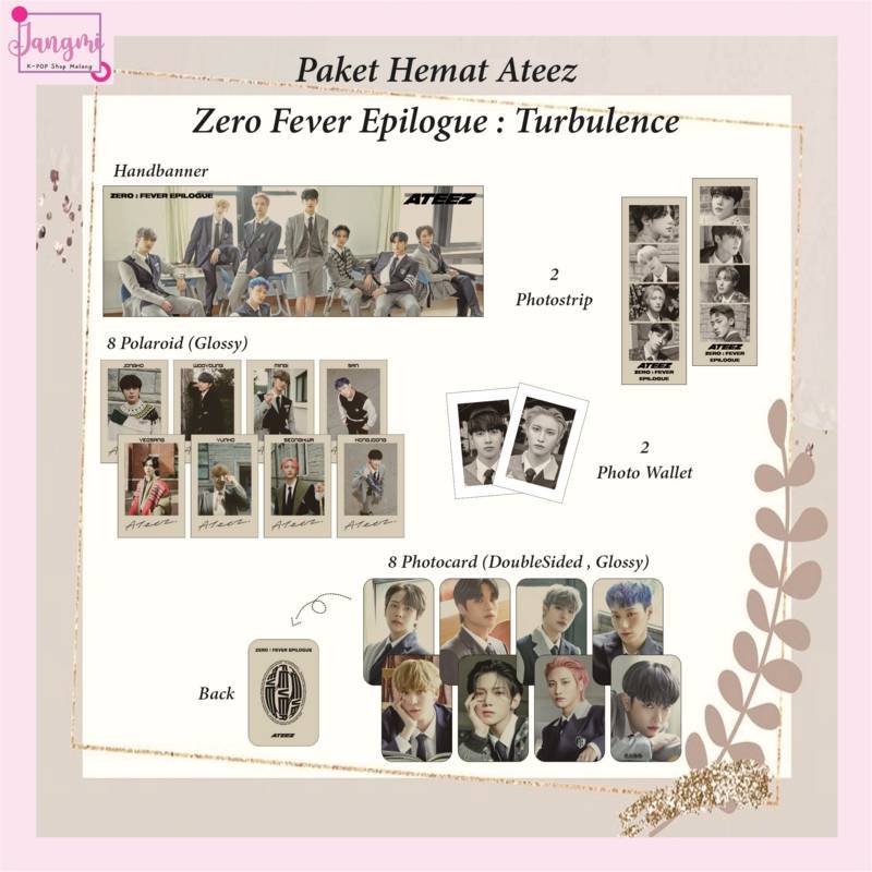Jual Fankit Ateez - Zero Fever Epilogue (Turbulence / The Real) | Ateez ...
