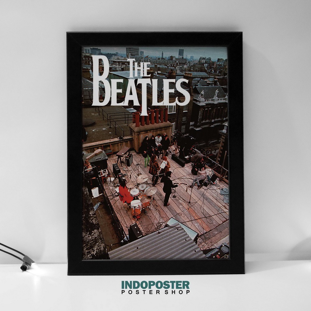 Jual Poster Hiasan Dinding Musik Band The Beatles Rooftop Concert 01 ...