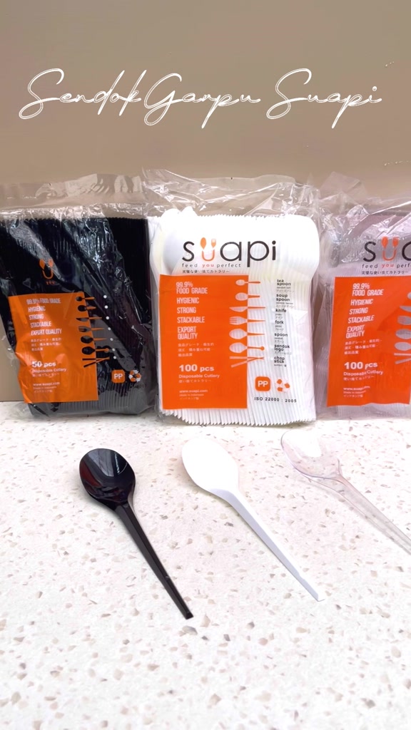 Jual Sendok Makan Plastik Suapi / Sendok Plastik Food Grade / Sendok ...