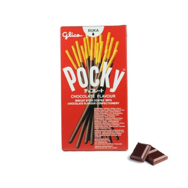 Jual Glico Pocky Biskuit Stik Chocolate 47g | Shopee Indonesia