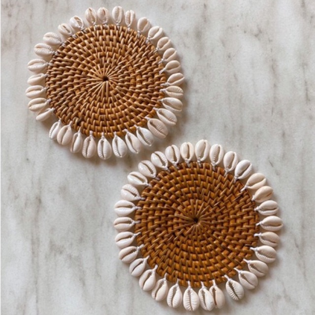 Jual Lombok Authentic | Coaster Placemat Rotan | Tatakan Gelas Piring ...