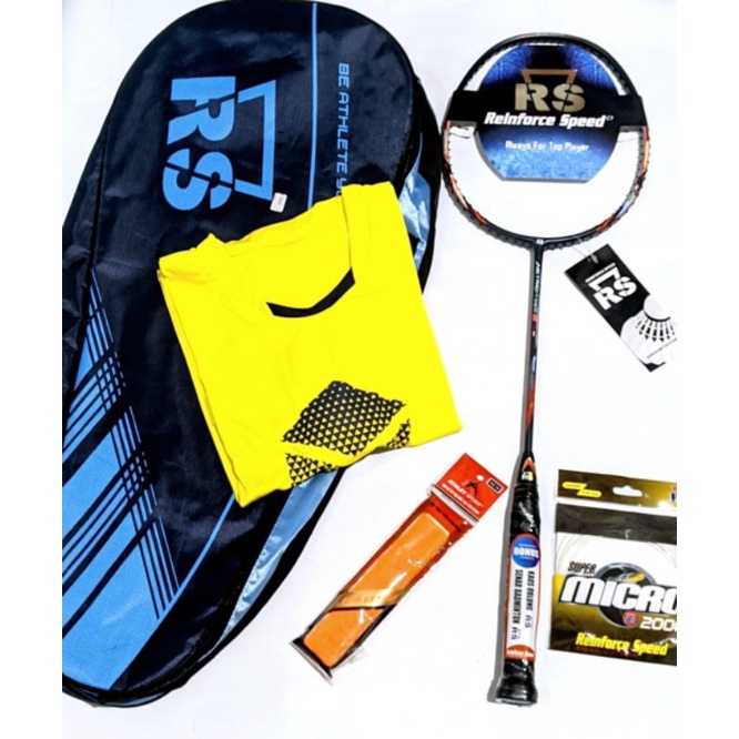 Jual Raket Badminton RS METRIC POWER 8 N-III BONUS TAS KAOS SENAR GRIP ...