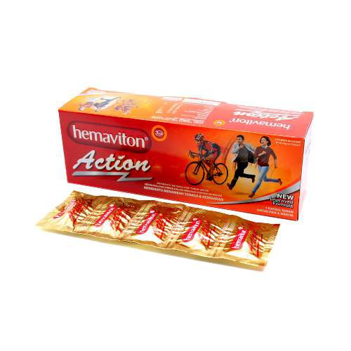 Jual Hemaviton Action Strip - Obat Daya Tahan Tubuh/Stamina/Vitamin ...