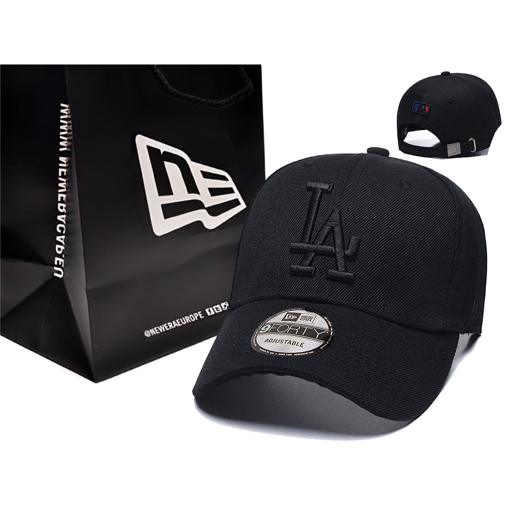 Jual topi la curved hitam BLACK | Shopee Indonesia