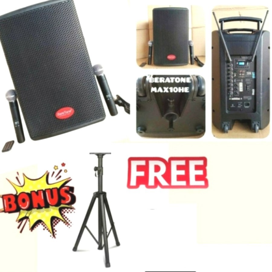 Jual speaker portable metting baretone max10he original baretone fre ...