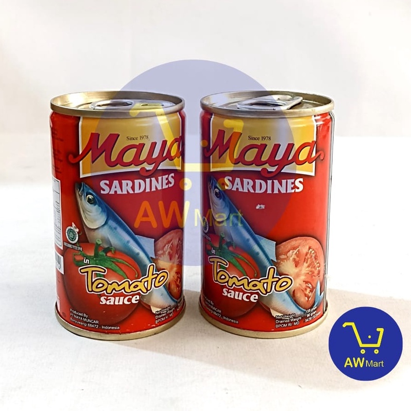 Jual MAYA SARDINES KALENG TOMAT - 155 GRAM - SARDEN MAYA KECIL 155GR ...