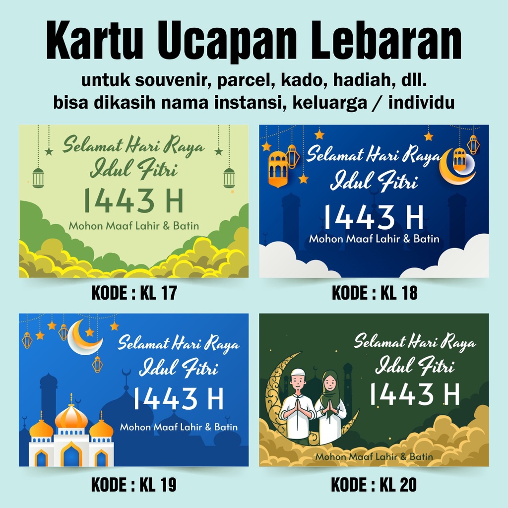Contoh Greeting Card Idul Fitri