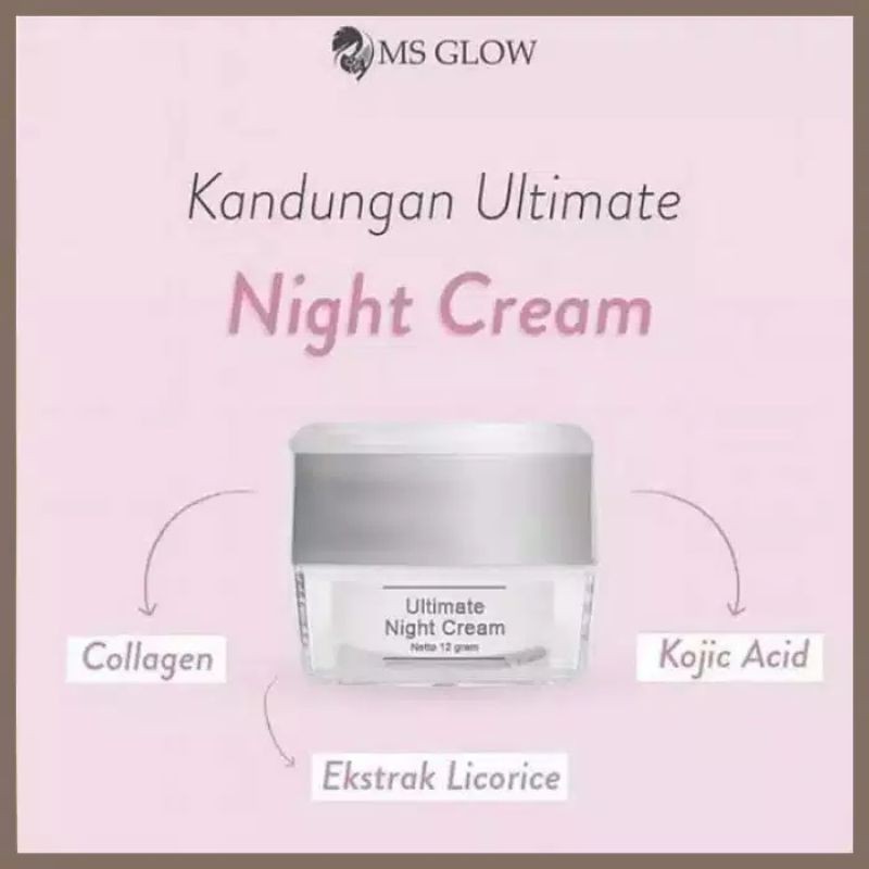 Jual MS GLOW ULTIMATE NIGHT CREAM(ANTI AGING) | Shopee Indonesia