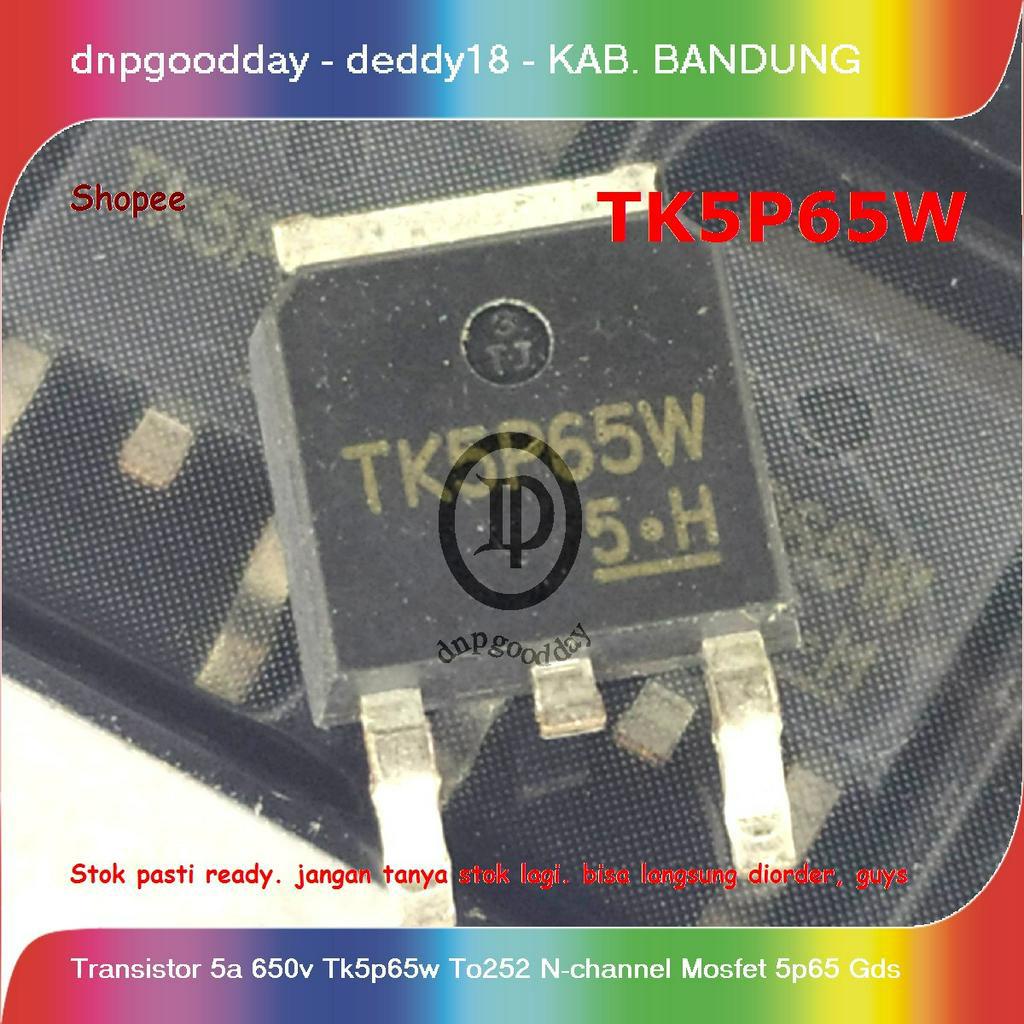Jual Transistor 5a 650v Tk5p65w To252 N-channel Mosfet 5p65 Gds ...