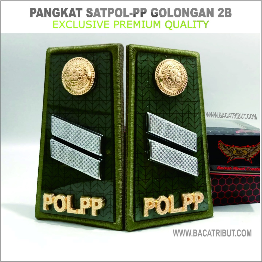 Jual Tanda Pangkat PolPP Golongan 2b (Pengatur Muda Tingkat I) Premium ...