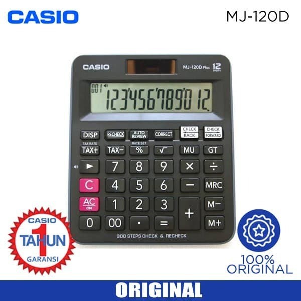 Jual KALKULATOR MEJA KANTOR MJ 120 D PLUS 12 DIGIT - CALCULATOR CASIO ... Jual KALKULATOR MEJA KANTOR MJ 120 D PLUS 12 DIGIT - CALCULATOR CASIO ...