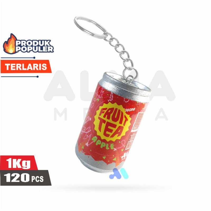 Jual GANTUNGAN KUNCI MINUMAN KALENG FRUIT TEA | Shopee Indonesia