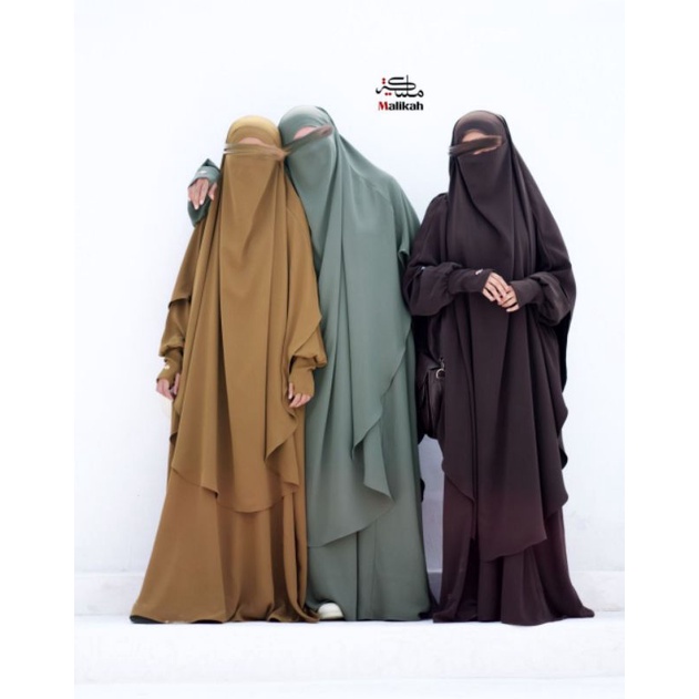 Jual Malikah - Ajman By Malikah ( Gamis dan Khimar Di jual terpisah) | Shopee Indonesia