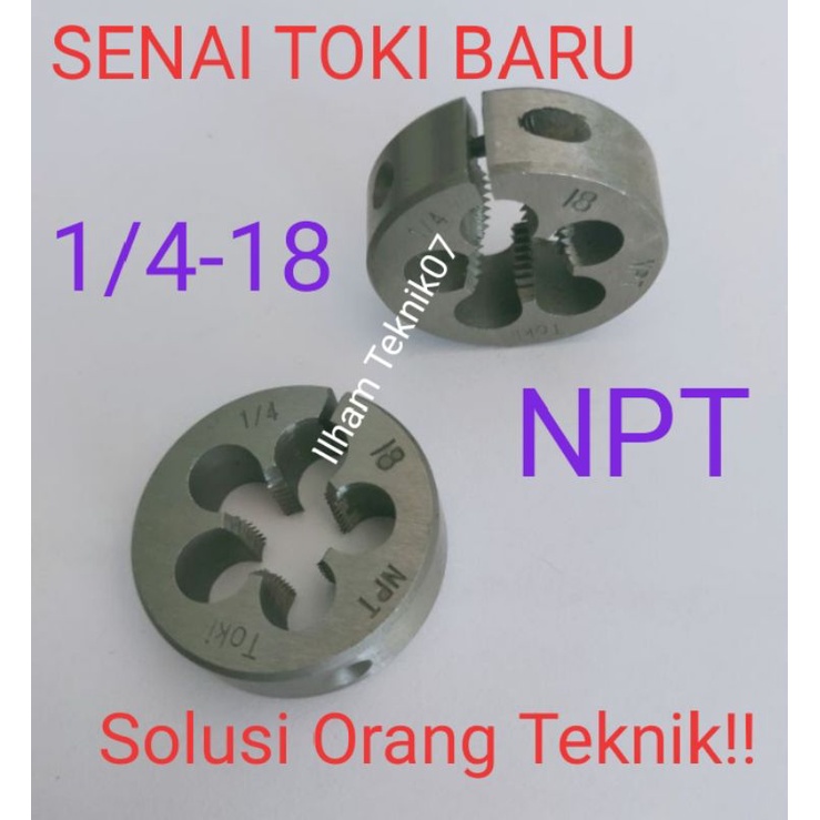 Jual SENAI SNAI SENAY 1/4-18 NPT TOKI BUKAN YAMAWA DRAT LUAR KEPALA TAP RUMAH TAP PEMBUAT DRAT ...
